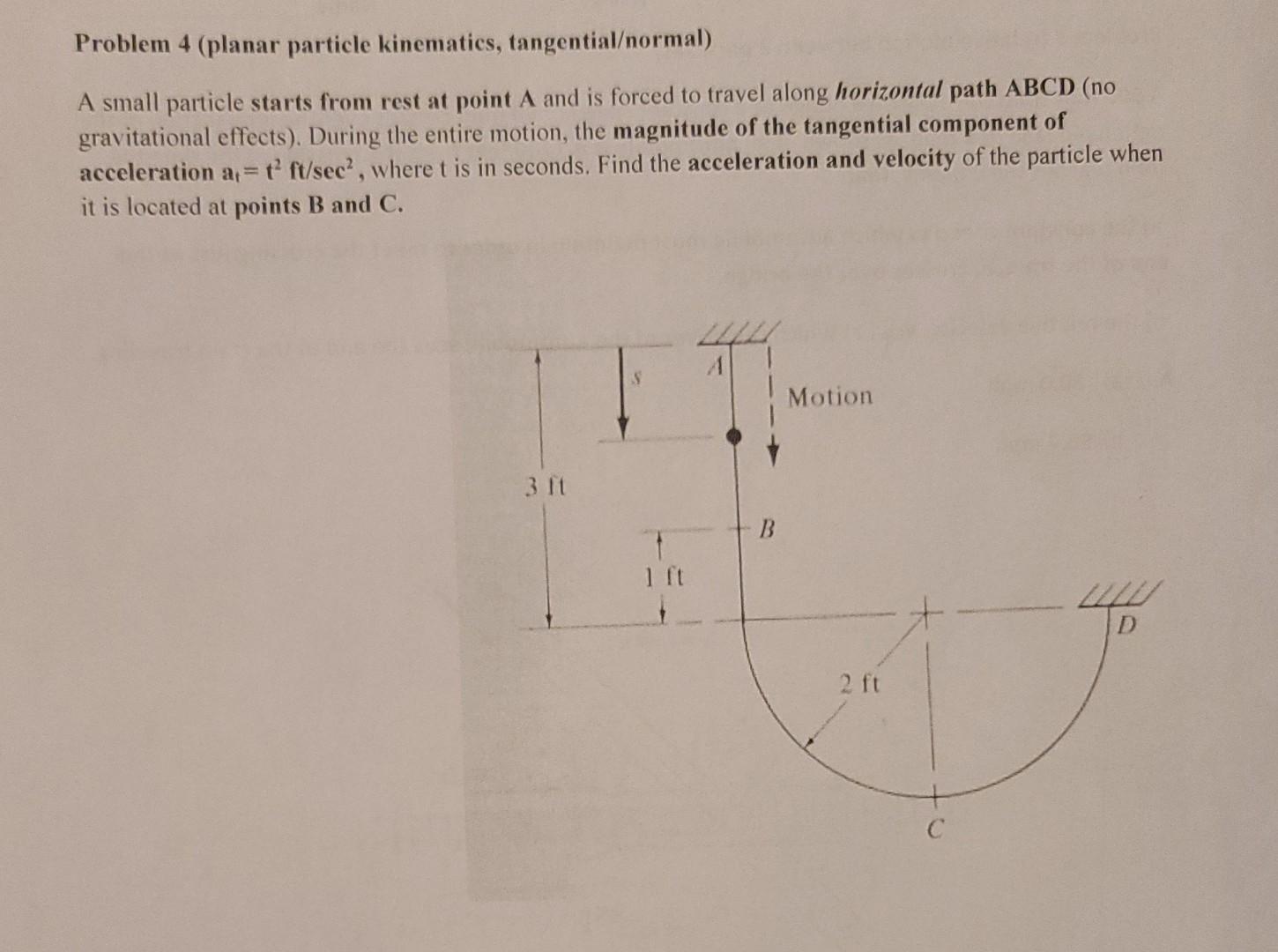 Solved Problem 4 (planar particle kinematics, | Chegg.com Solved Problem 4 (planar particle kinematics, | Chegg.com