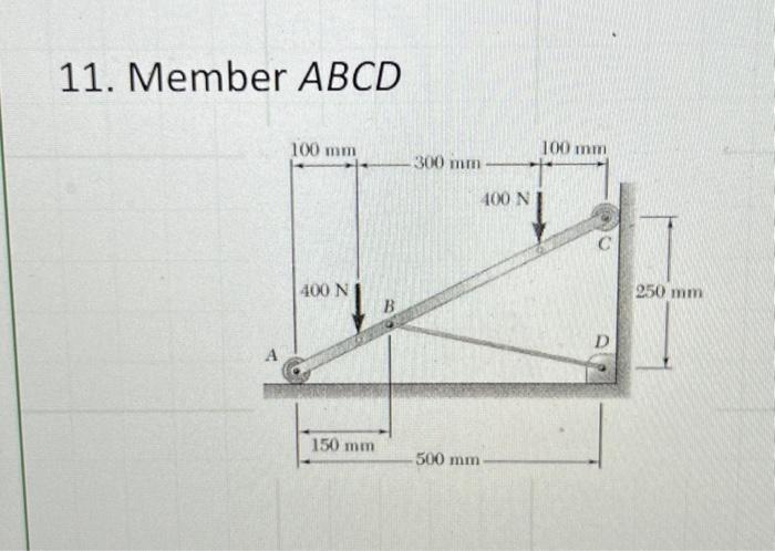 Solved Draw the FBD of the following members, showing all | Chegg.com