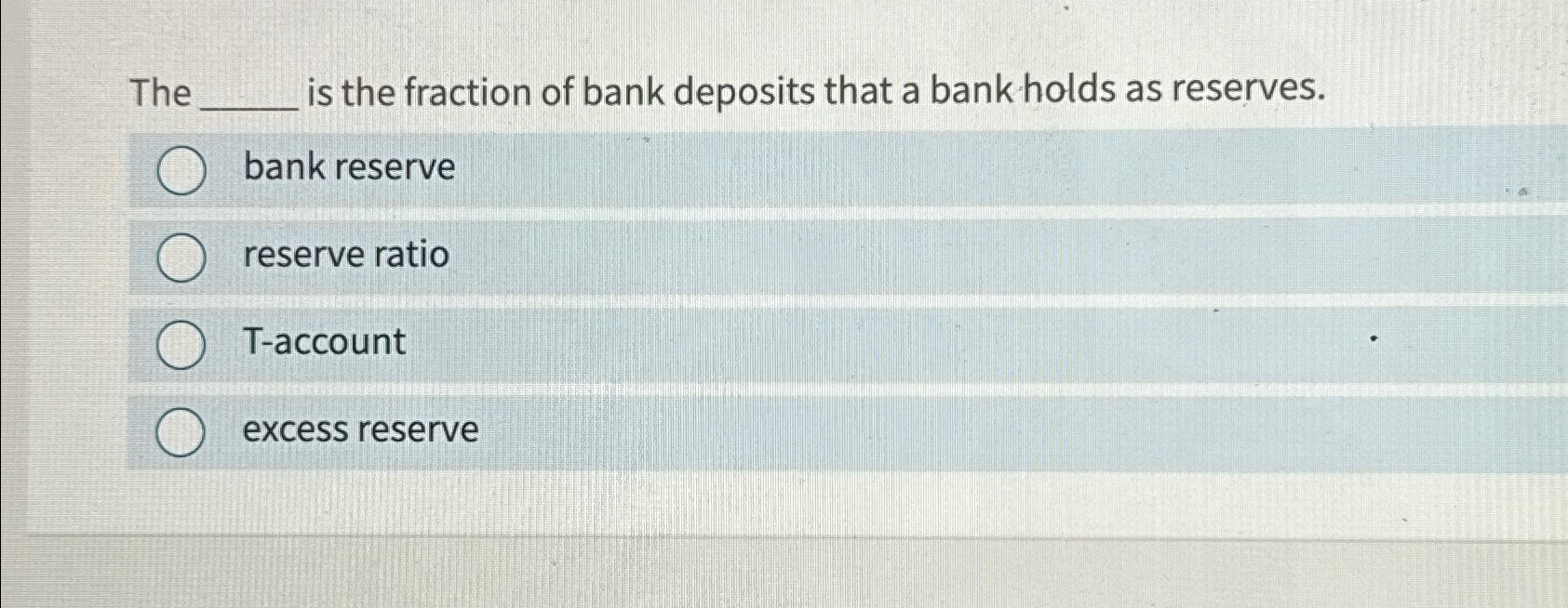 Solved The q, ﻿is the fraction of bank deposits that a bank | Chegg.com