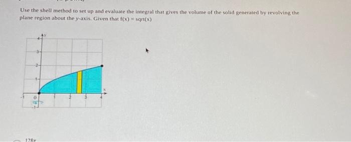 Solved Use the shell method to set up and evaluate the | Chegg.com