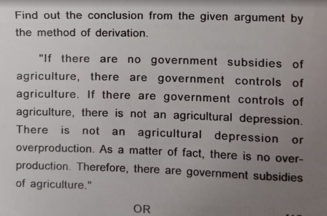 Solved Find out the conclusion from the given argument bythe | Chegg.com