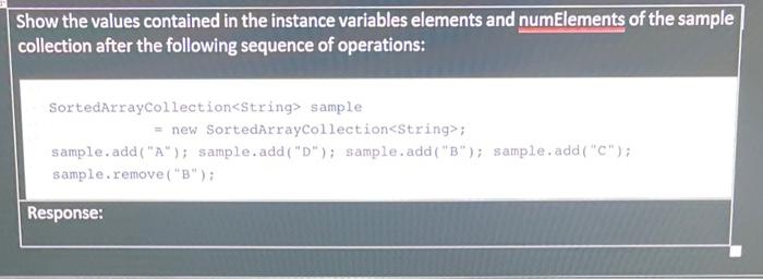 Solved Show the values contained in the instance variables | Chegg.com