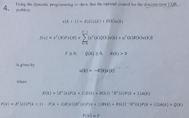 Solved Using the dynamic programming to show that the | Chegg.com