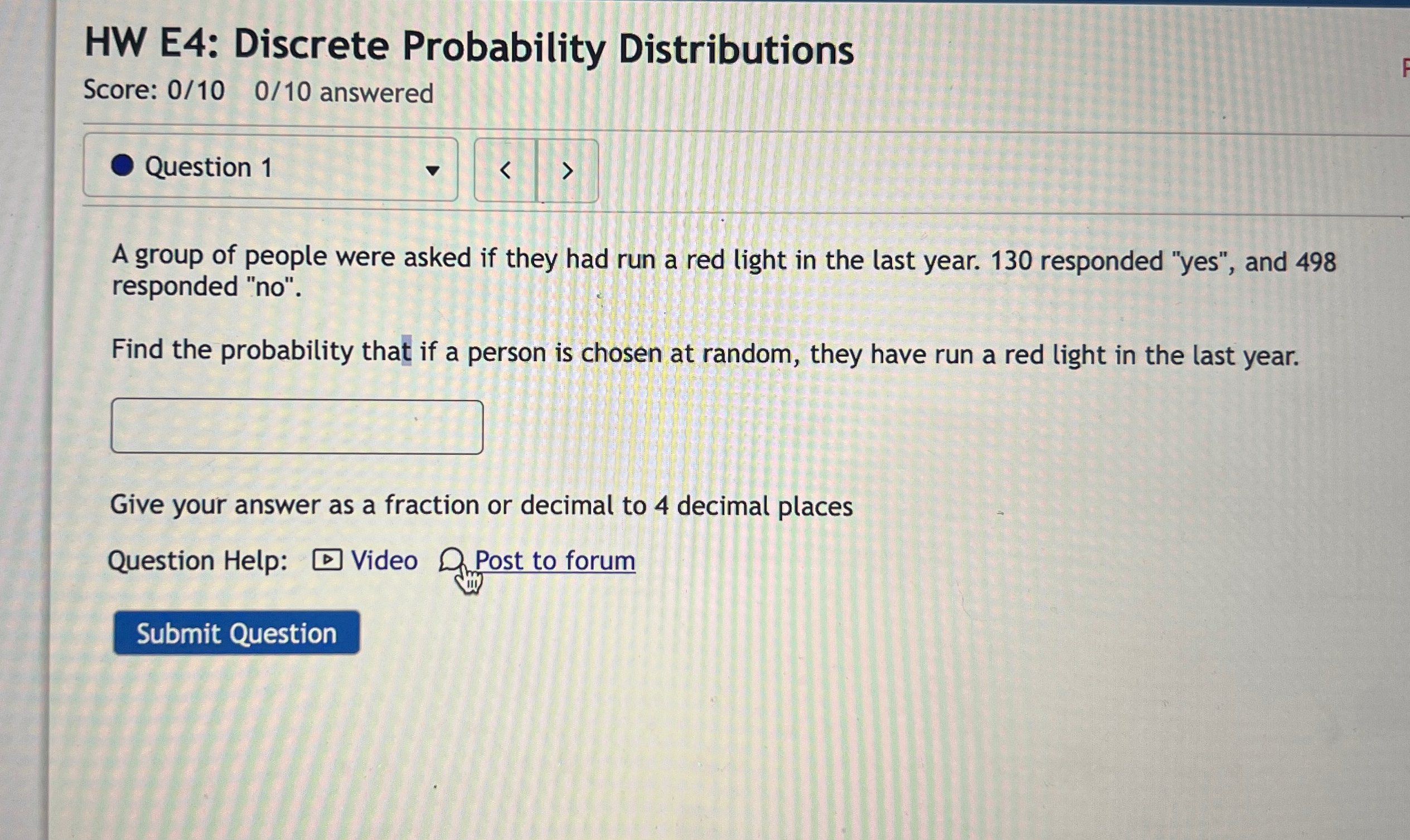 Solved HW E4: Discrete Probability DistributionsScore: | Chegg.com