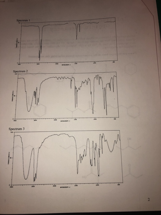Solved IR Problem Ser 2.doc Infrared Spectroscopy Exercise | Chegg.com