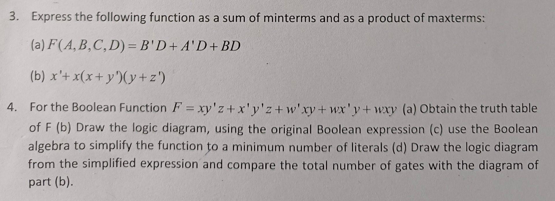 Solved 3. Express the following function as a sum of | Chegg.com