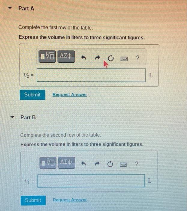 Complete the first row of the table. Express the | Chegg.com