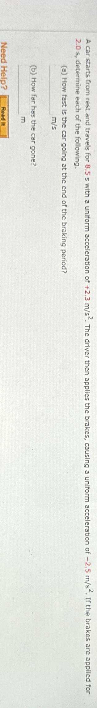 Solved 2.0s, ﻿determine each of the following.(a) ﻿How fast | Chegg.com