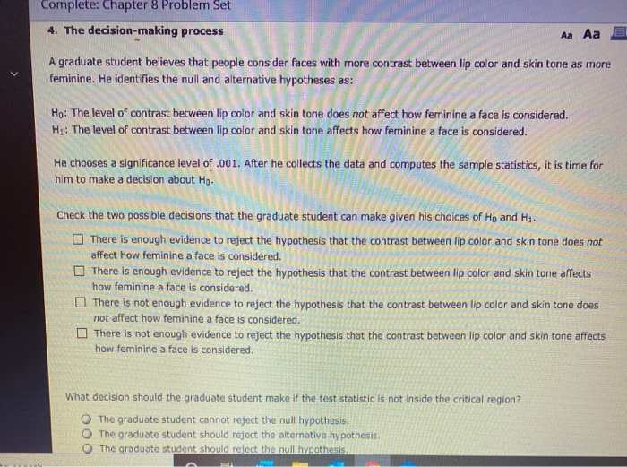 Solved Complete: Chapter 8 Problem Set 4. The | Chegg.com