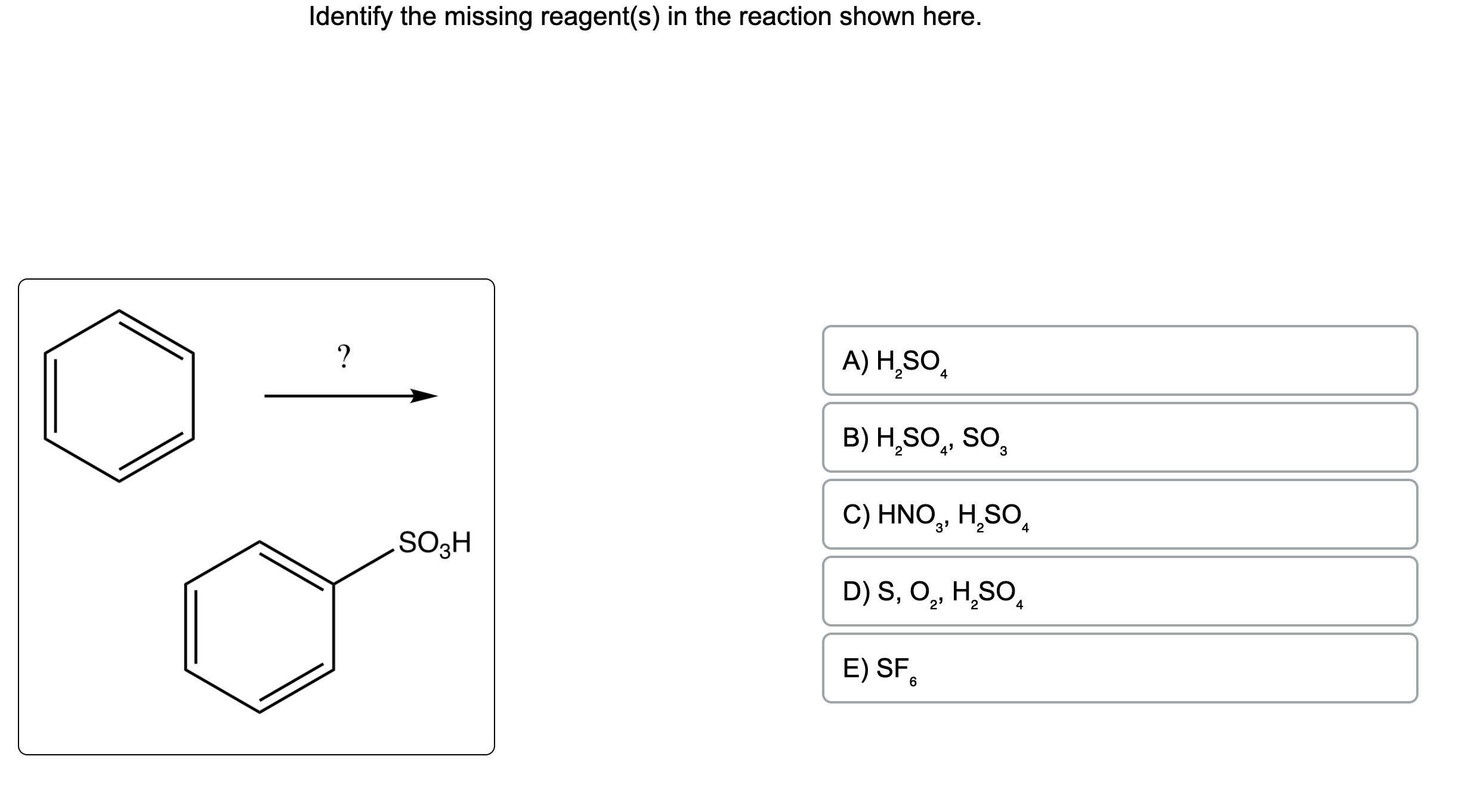 Solved Identify the missing reagent(s) ﻿in the reaction | Chegg.com