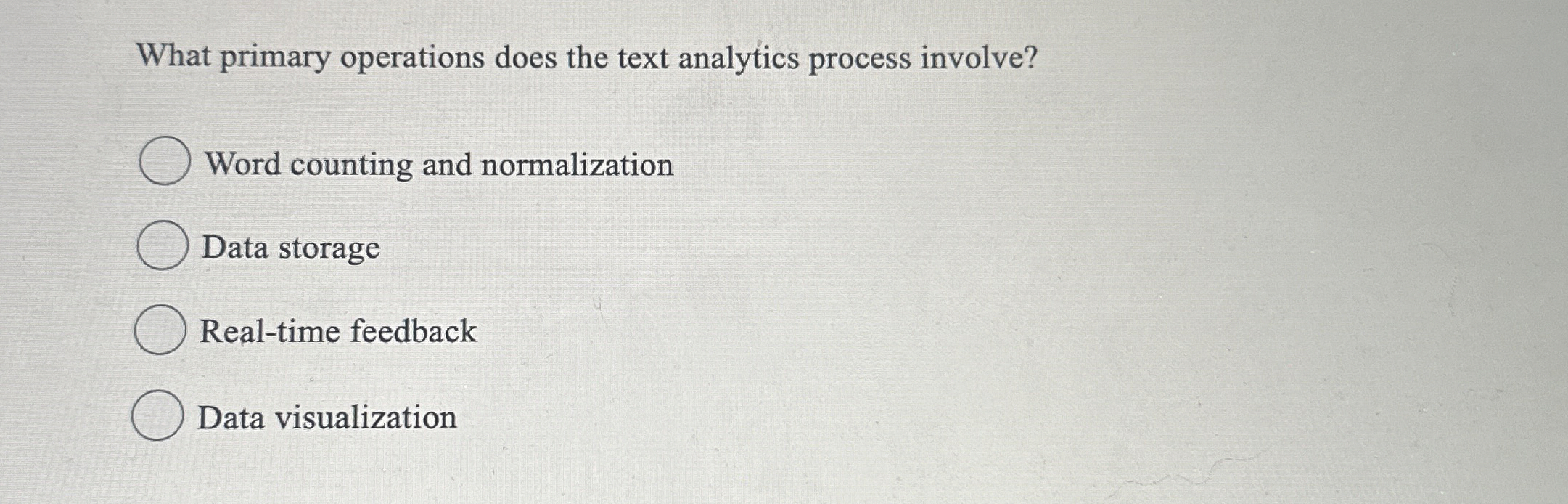 Solved What Primary Operations Does The Text Analytics 2219