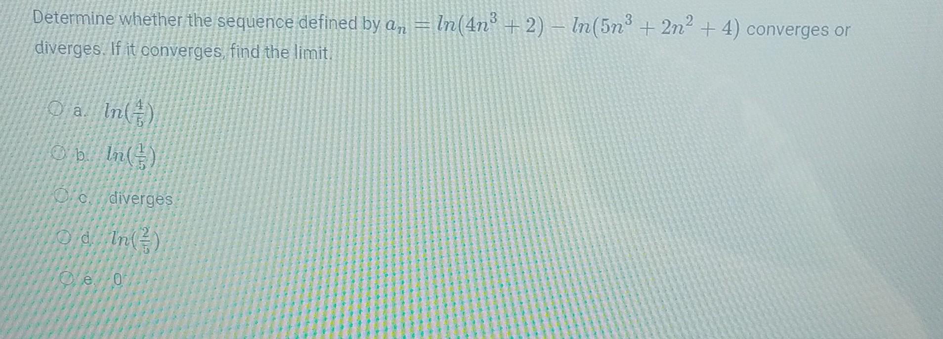 Solved Determine whether the sequence defined by | Chegg.com