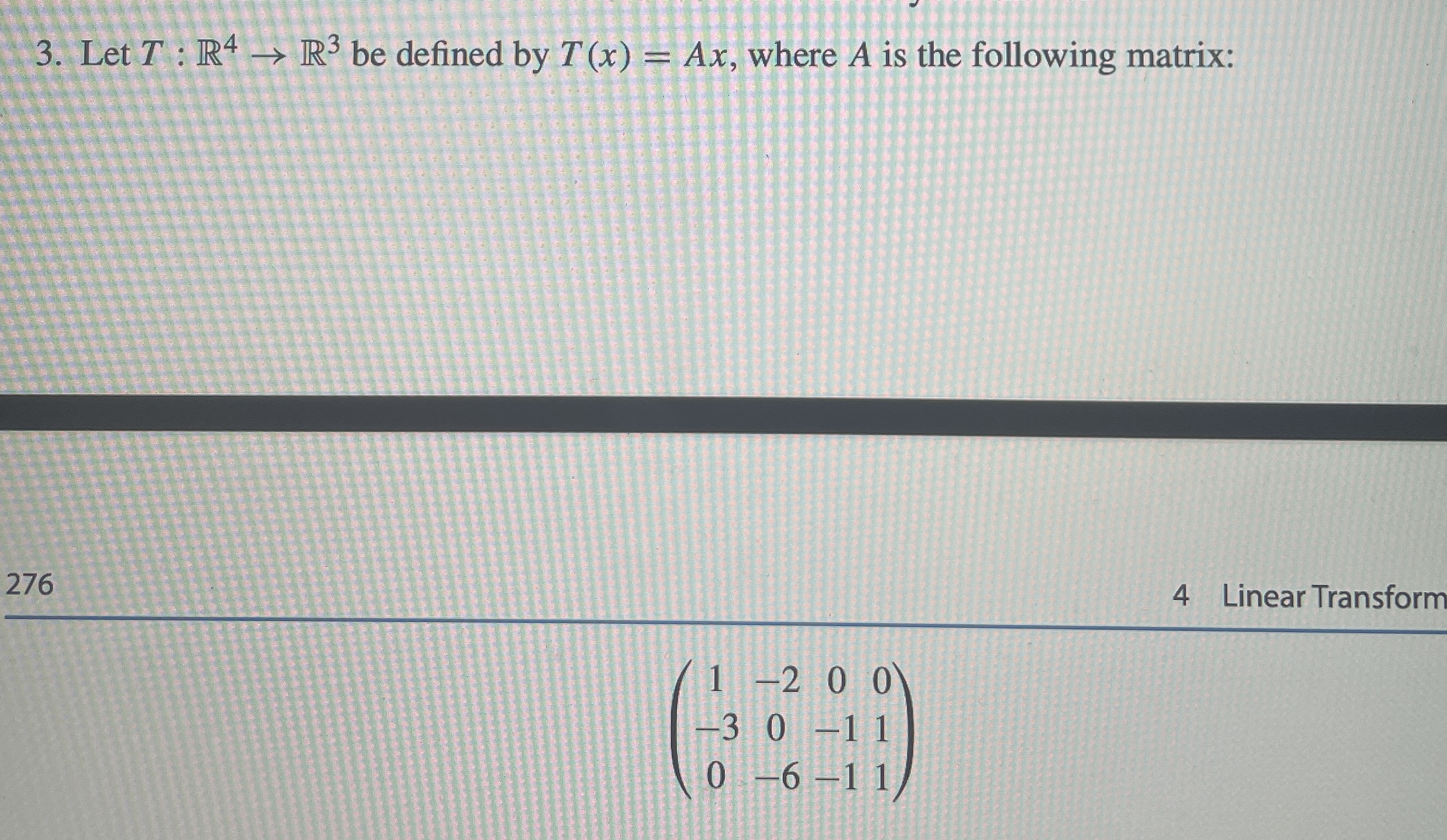 Determine whether the following transformation is | Chegg.com
