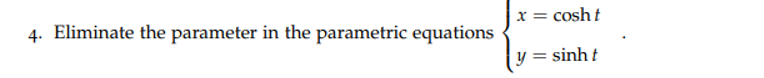 Solved Eliminate the parameter in the parametric equations | Chegg.com