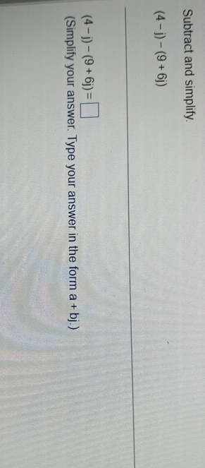 Solved Subtract and | Chegg.com