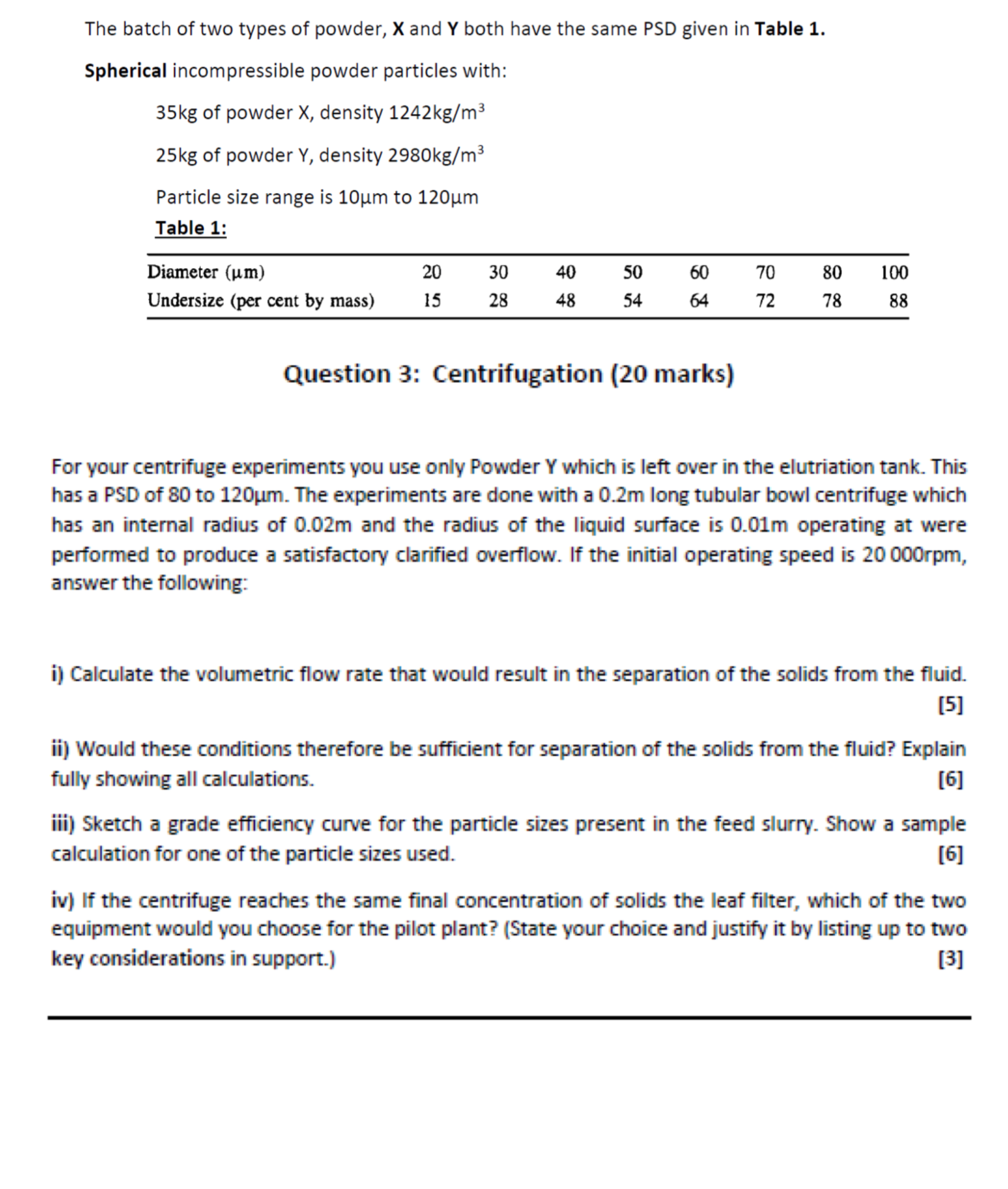 Solved The batch of two types of powder, x ﻿and Y ﻿both have | Chegg.com