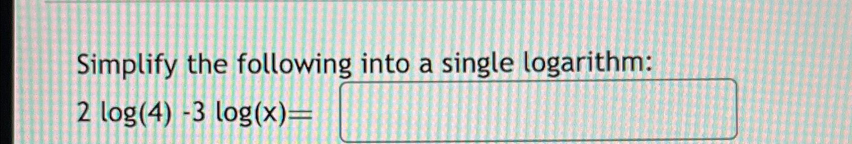 Solved Simplify the following into a single | Chegg.com