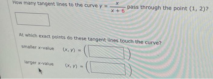Solved How many tangent lines to the curve y = Х pass | Chegg.com