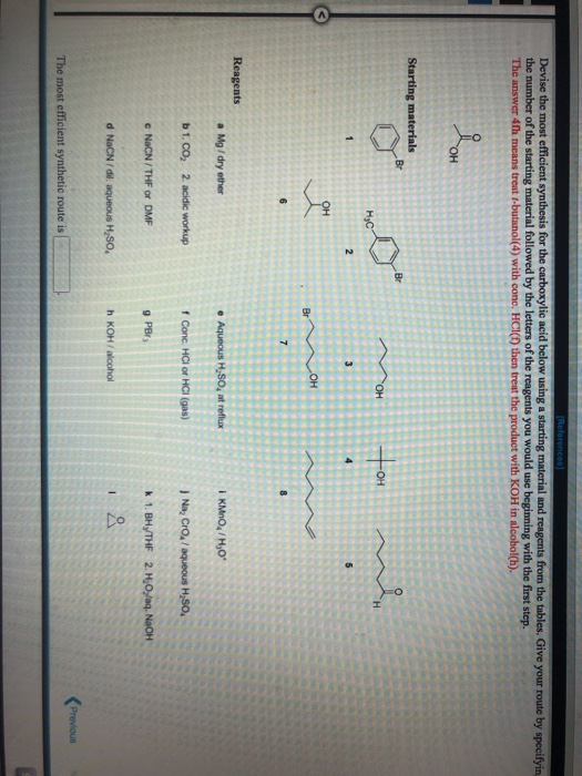Solved (References Devise the most efficient synthesis for | Chegg.com