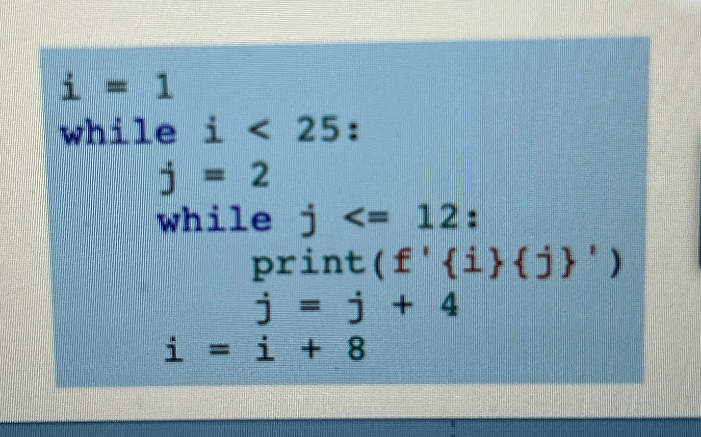 Solved i=1 ﻿while i