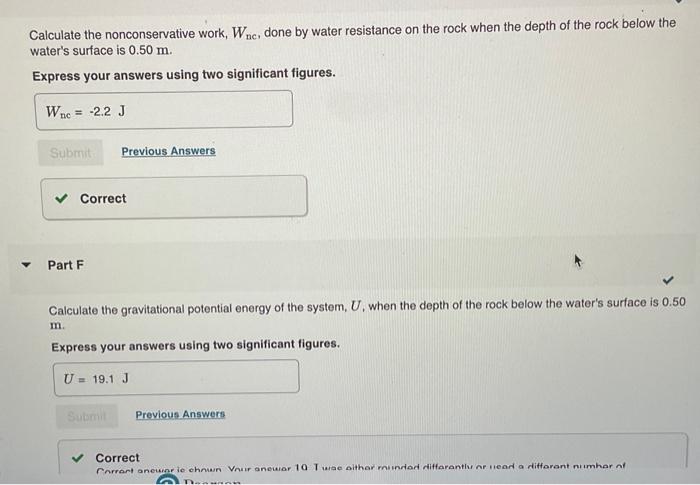 Solved Calculate the nonconservative work. Wnc , done by | Chegg.com