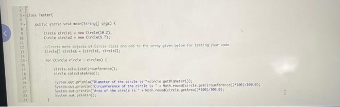 Solved implement the following class based on the class | Chegg.com