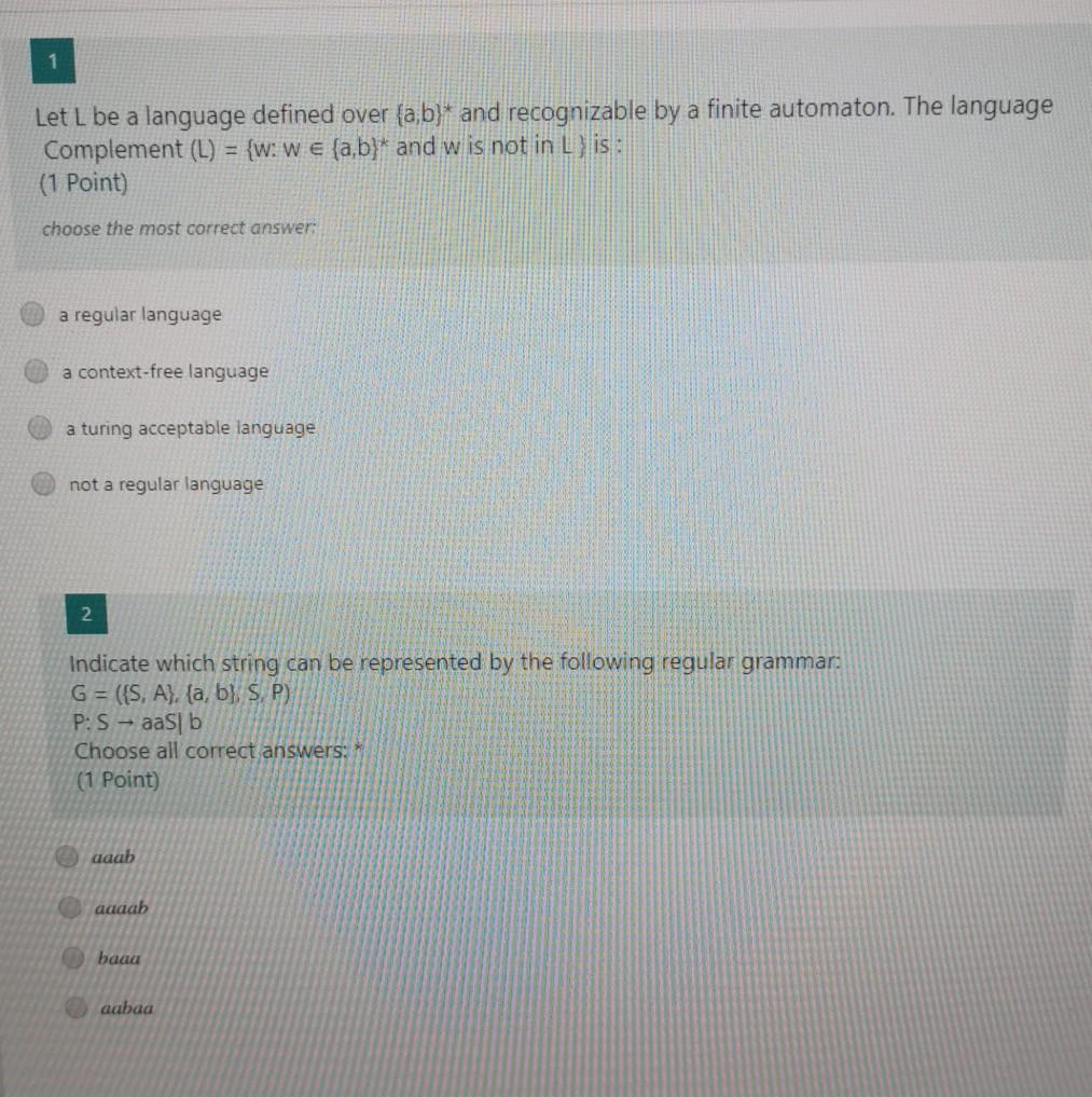Solved Let L be a language defined over {a,b)* and | Chegg.com