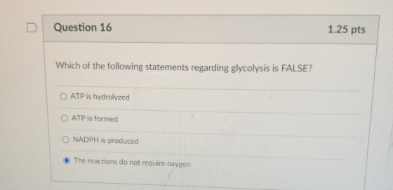Solved Question 161.25ptsWhich of the following statements | Chegg.com
