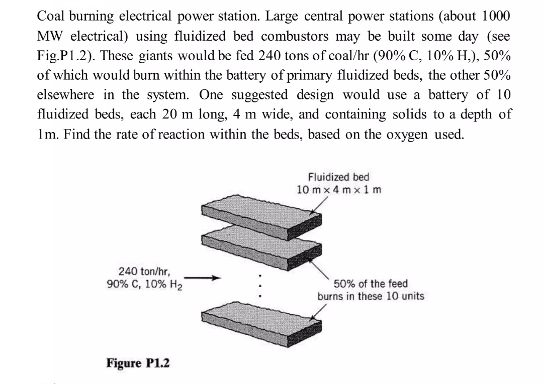 Solved Coal burning electrical power station. Large central | Chegg.com