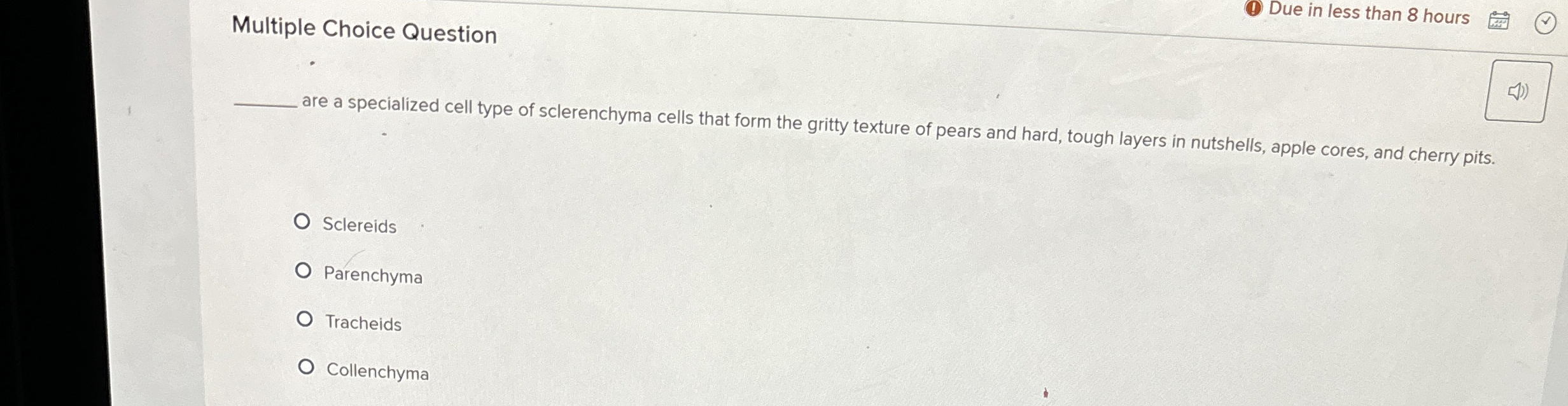 Solved Multiple Choice QuestionDue in less than 8 ﻿hours | Chegg.com