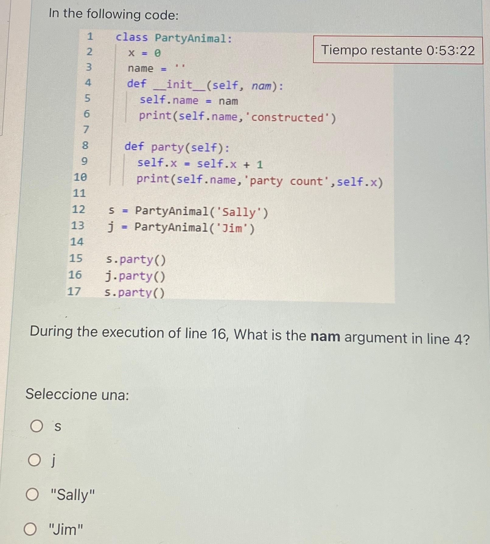 Solved In the following code:class PartyAnimal:x=0name | Chegg.com