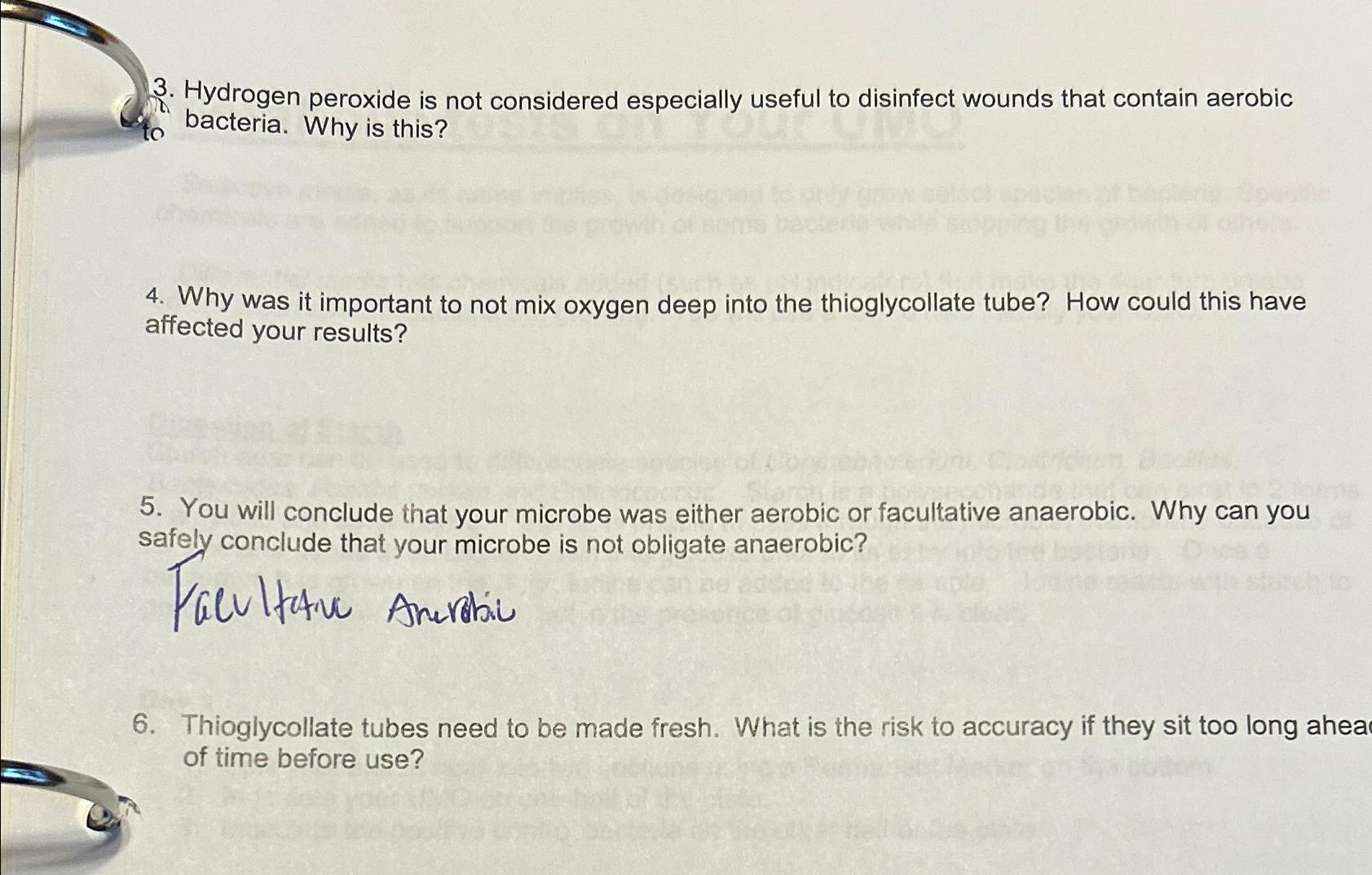 Solved Hydrogen peroxide is not considered especially useful | Chegg.com