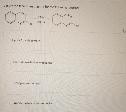 Solved Identify the type of mechanism for the following | Chegg.com