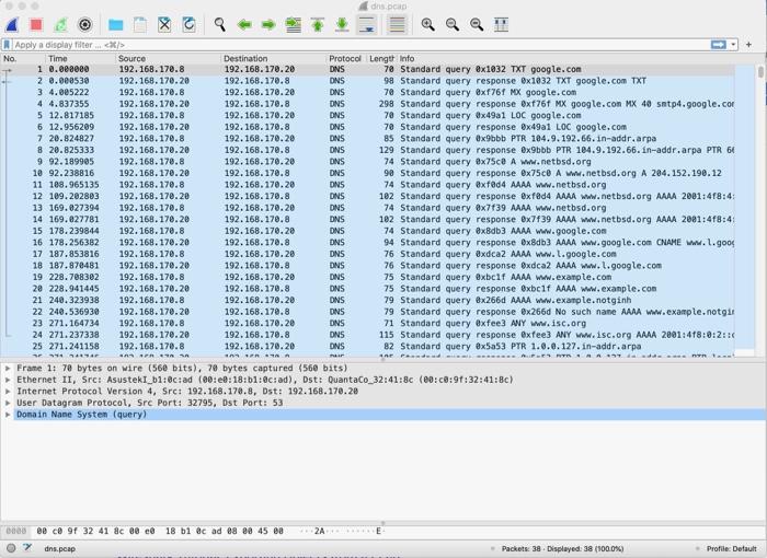 Solved QUESTION 26 dns.pcap Use the attached DNS Packet | Chegg.com