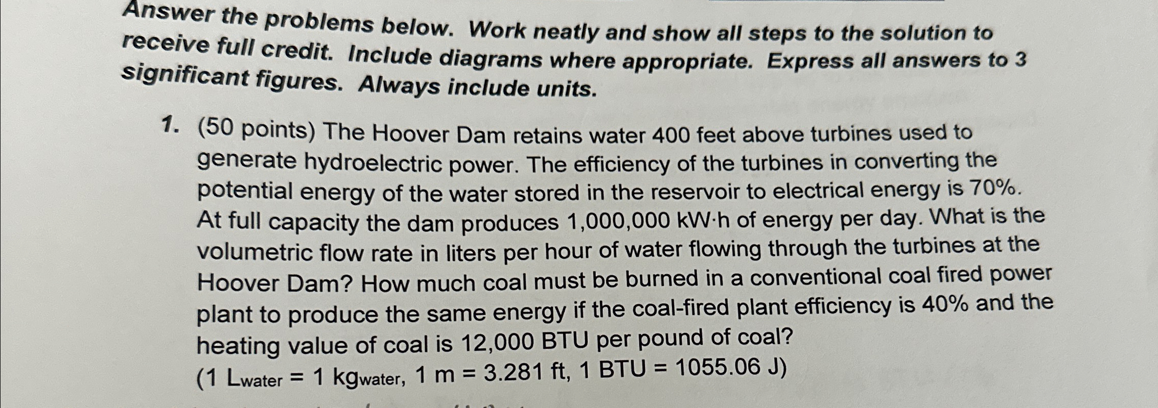 Solved Answer the problems below. Work neatly and show all | Chegg.com