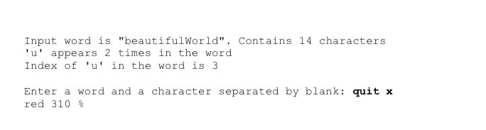 Solved 5. Problem E Reading and manipulating character | Chegg.com