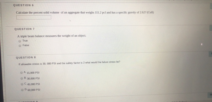 Solved QUESTION 1 Calculate the compacted cubic yards per | Chegg.com