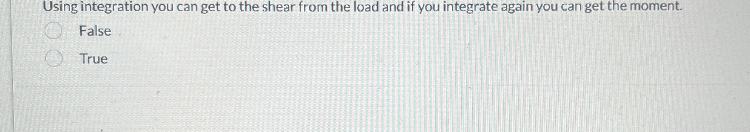 Solved Using integration you can get to the shear from the | Chegg.com