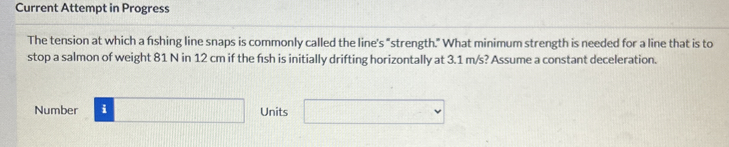 Solved Current Attempt in ProgressThe tension at which a | Chegg.com