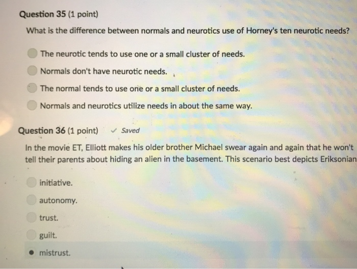 Solved Question 35 (1 point) What is the difference between | Chegg.com