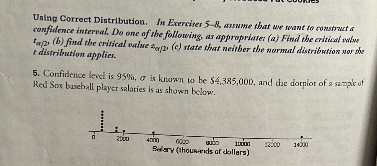 Solved Using Correct Distribution. In Exercises 5-8, ﻿assume | Chegg.com
