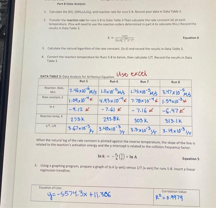 Solved 1. Calculate the (KI),l(NH4)2 S2O2), and reaction | Chegg.com