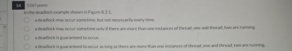 Solved 140.067 ﻿pointsIn the deadlock example shown in | Chegg.com