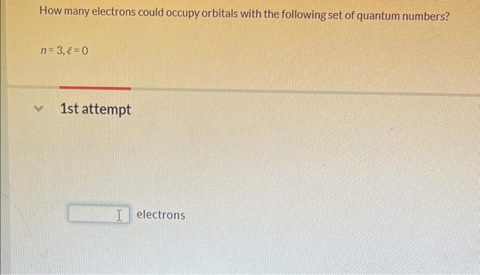 Solved How many electrons could occupy orbitals with the | Chegg.com