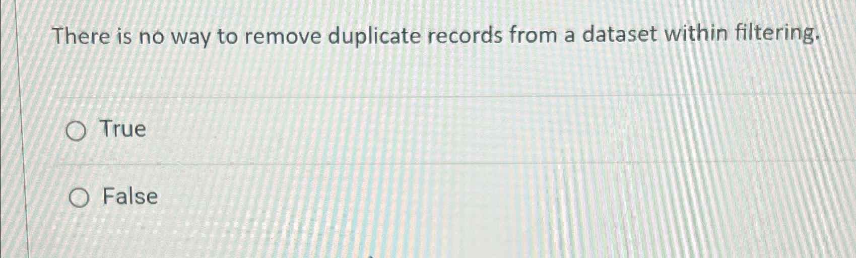 Solved There Is No Way To Remove Duplicate Records From A