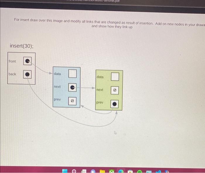 For insert draw over this image and modify all links | Chegg.com