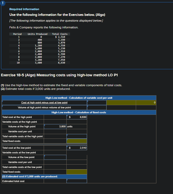 Solved Requlred InformationUse the following information for | Chegg.com
