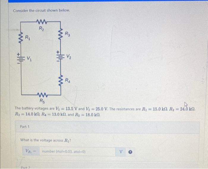Solved Consider the circuit shown below. The battery | Chegg.com