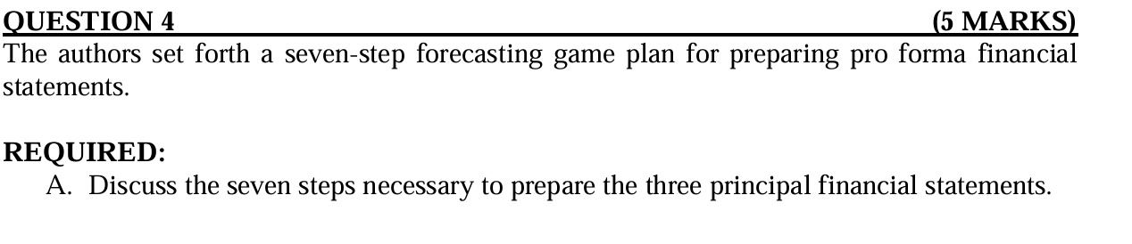 Solved QUESTION 4(5 ﻿MARKS)The authors set forth a | Chegg.com