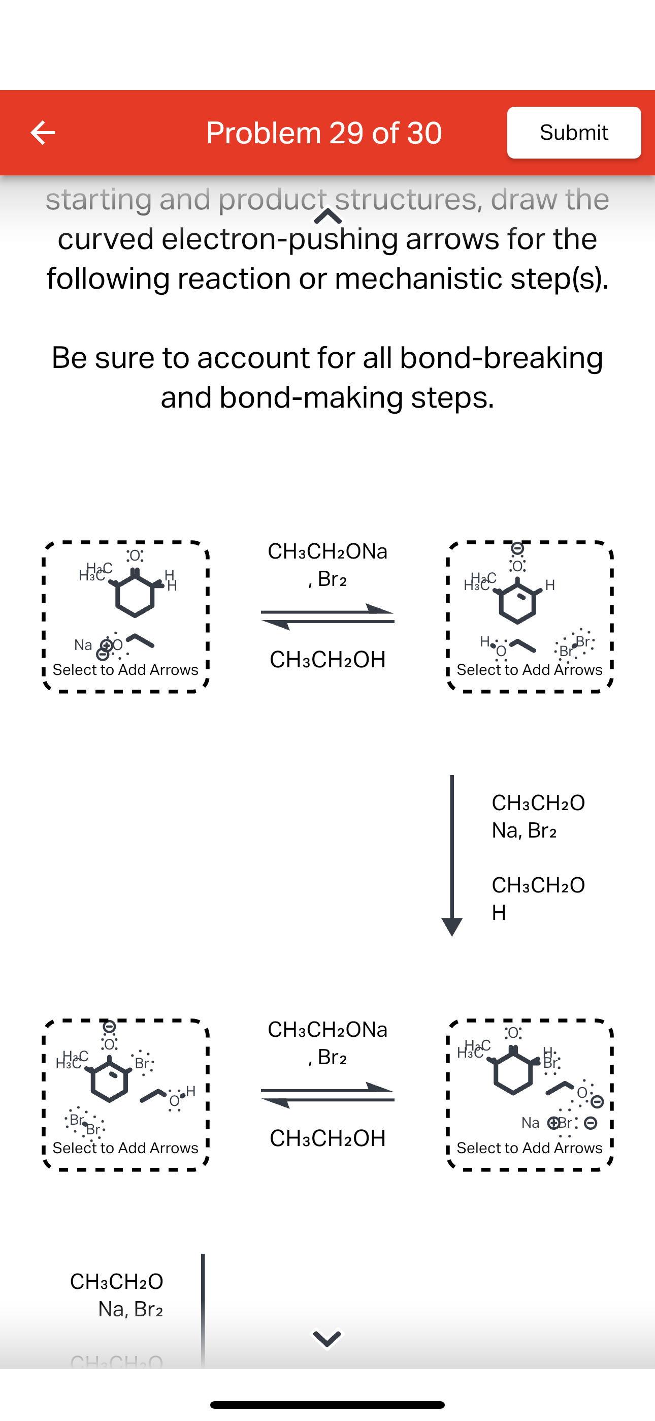 Solved Problem 29 ﻿of 30starting and product structures, | Chegg.com